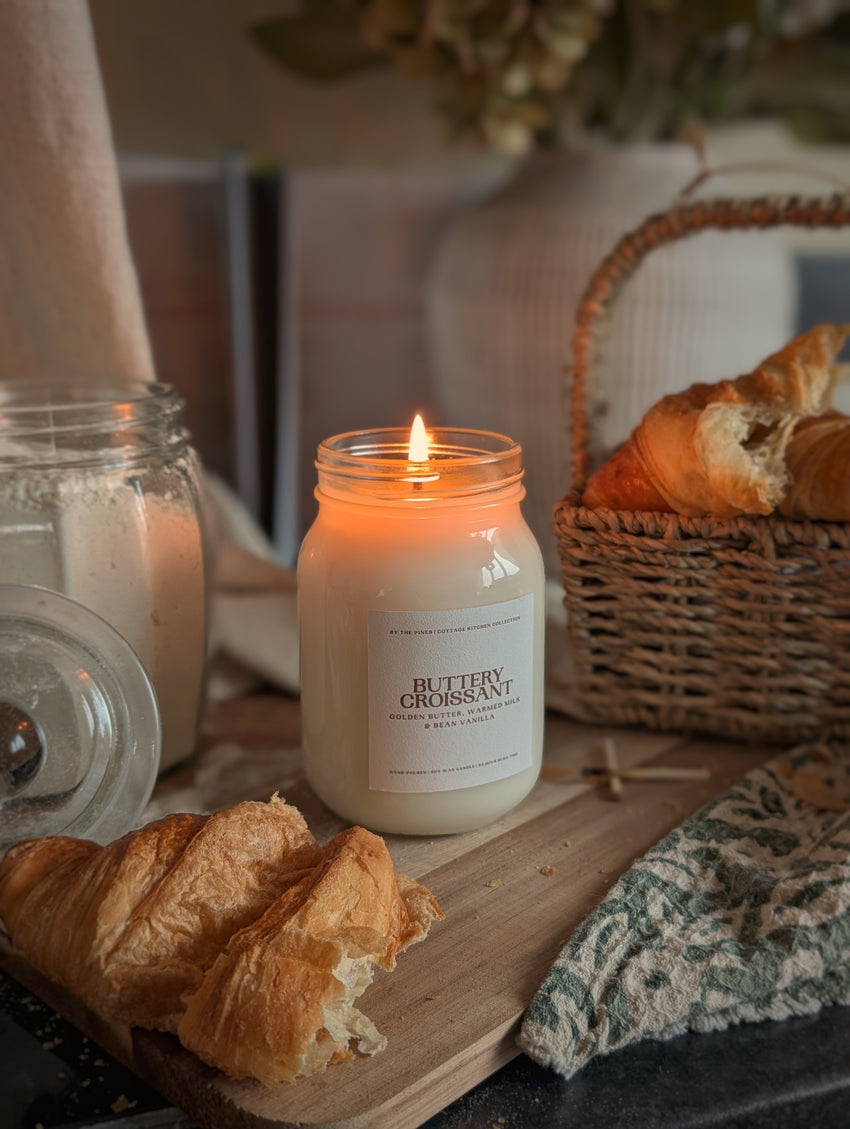 Buttery Croissant Candle – By The Pines